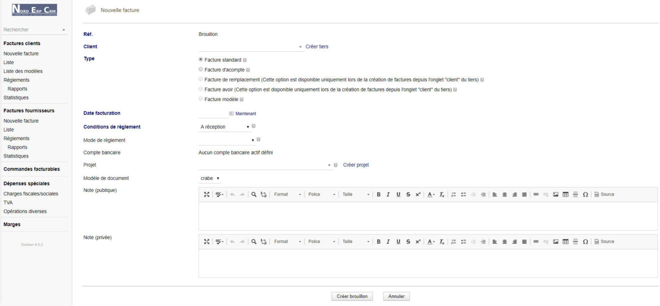 Comment bien créer vos factures dans Dolibarr - NORD ERP CRM